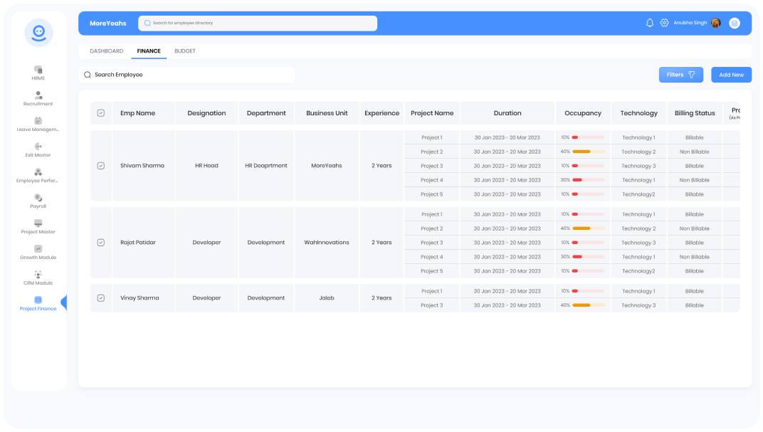 Emossy: HRMS Software with Integrated Payroll and PMS